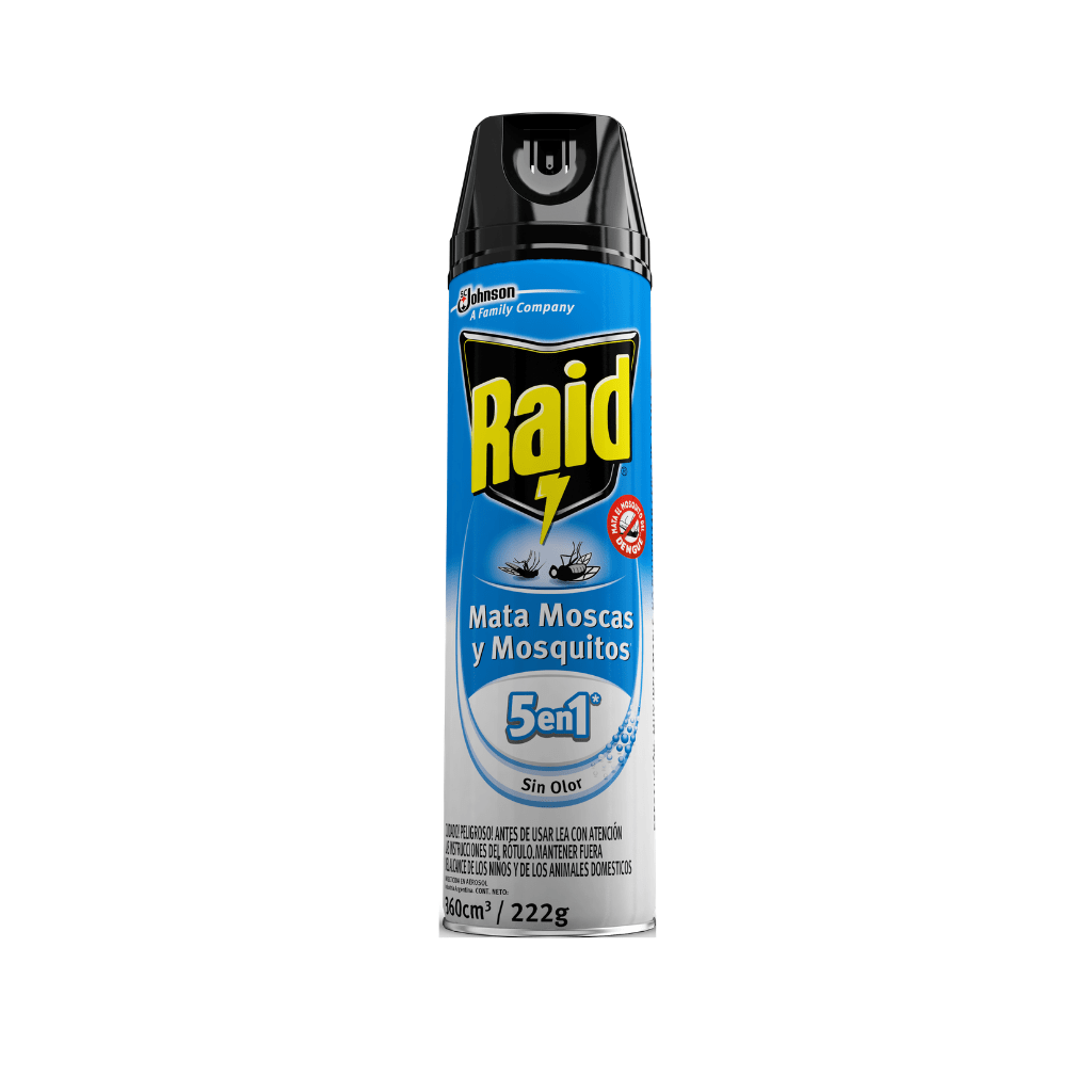 RAID AZUL MATA MOSCAS Y MOSQUITOS SIN OLOR – MT Distribuidora ...