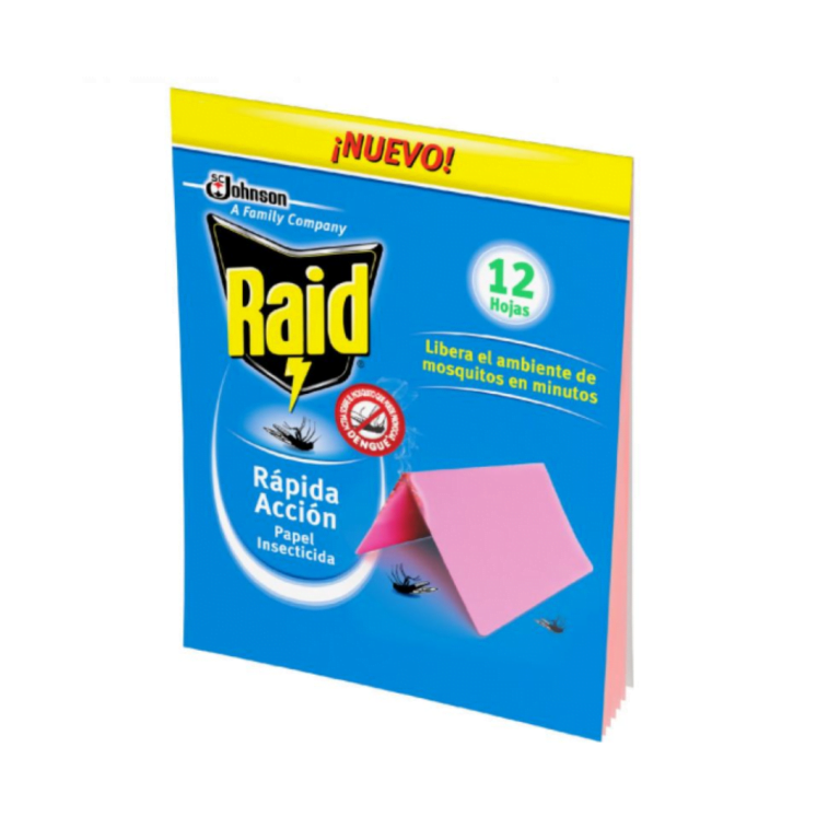 RAID TABLETAS MOSQUITOS 24 u – MT Distribuidora – Limpieza institucional